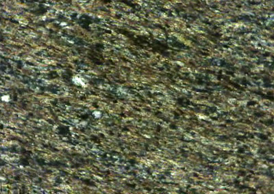 Microscope Polarisant Virtuel - Schiste vert